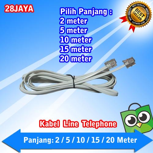 Jual Kabel Line Telepon - Kabel dari Telepon ke Outlet Telepon - 5 ...