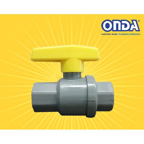 Jual STOPKRAN / STOP KRAN PVC / BALL VALVE PVC 1" ONDA PVCBV - Jakarta ...