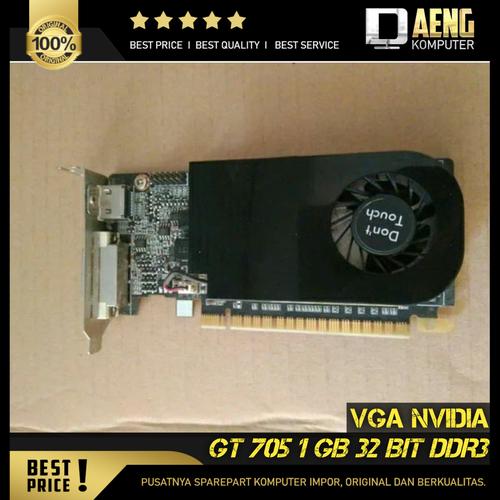 Jual VGA Nvidia GeForce GT 705 1 GB 32 Bit DDR3 ada HDMI - Kota ...