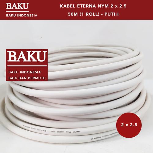 Jual Kabel Eterna NYM 2x2.5 50m Putih / Kabel Listrik Eterna - Kota Tangerang Selatan - Baku ...