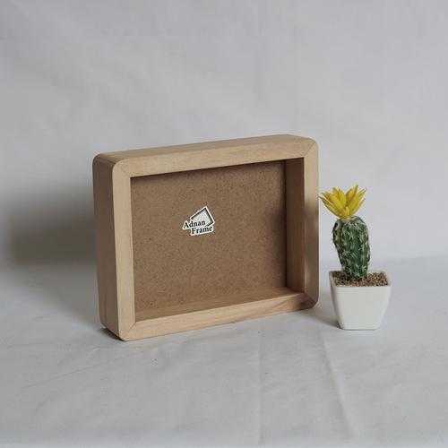 Jual Bingkai 3D Foto Figura Kayu Frame Custom sudut tumpul uk 6R 15 x ...