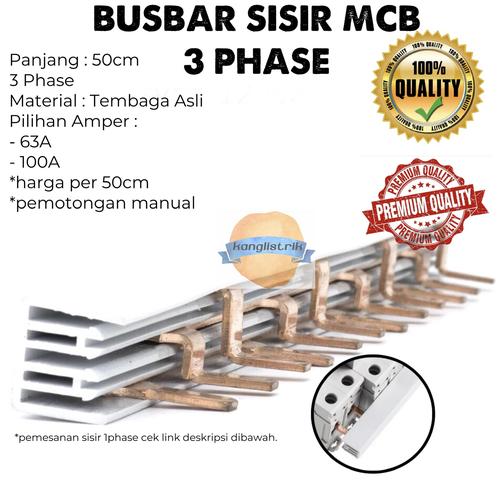Jual BUSBAR SISIR MCB 3 PHASE SISIR MCB 3P 63A 100A - 100A - Jakarta ...