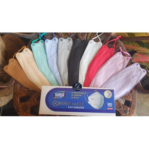 Jual Masker SENSI Convex Box Non Duckbill 4 Ply Earloop Setara Evo ...