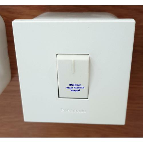 Jual Panasonic Saklar Engkel Kecil 1G WESJ5931 White Putih Style Series ...