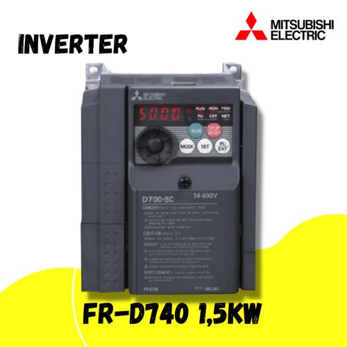 Jual FR-D740-1.5K INVERTER VSD VFD MITSUBISHI 380V FR D740 1.5K - Kota ...