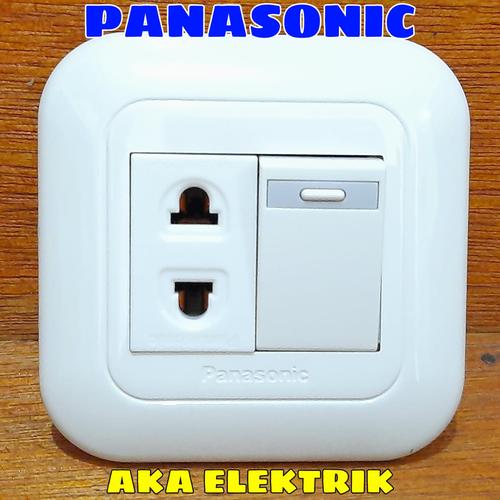 Jual SAKLAR KECIL+STOP KONTAK UNIVERSAL PANASONIC WEJ78029+WEJ5531 ...
