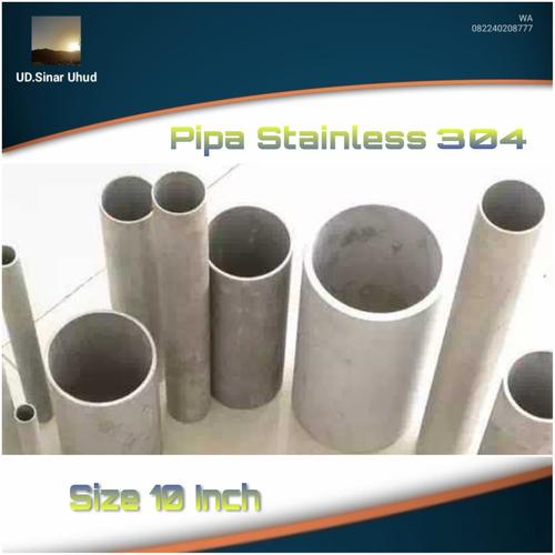 Jual Pipa Stainless 304 10 Inch Schedule 10 (Tebal 4,2mm) Panjang 35cm ...