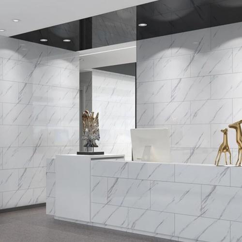 Jual wallpaper foam peredam panas dan suara - marmer abu putih ...