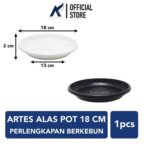 Jual ARTES ALAS POT DIAMETER 18 CM Tatakan Pot Tanaman Plastik Putih ...