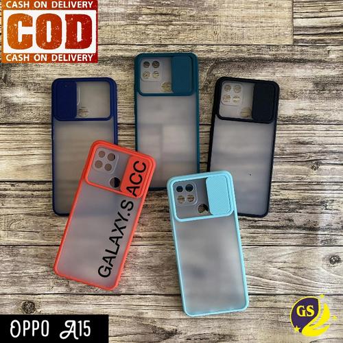 Jual OPPO A15S A15 S 2021 SLIDE CASE PROTECTION CAMERA MATTE CANDY ...