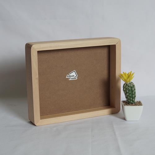 Jual Bingkai 3D foto Frame Kayu Figura kayu Sudut Tumpul 8R 20 x 25 cm ...