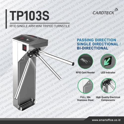 Jual Mini Semi Automatic Tripod Turnstile Gate Cardteck Tp103s Luxury
