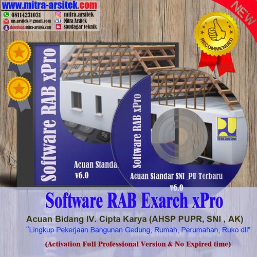Jual Software RAB Exarch xPro v6.1 Bidang Cipta Karya Terbaru (update ...