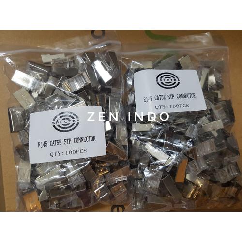 Promo Konektor RJ45 FTP STP Cat5e Spectra isi 100 buah - NYK - Jakarta ...