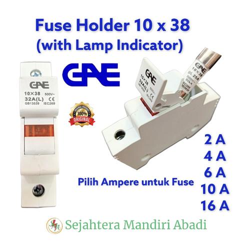 Jual Fuse Holder 10x38 GAE Lamp Indicator + Varian Fuse Pilih Ampere - 25A - Kota Bandung ...