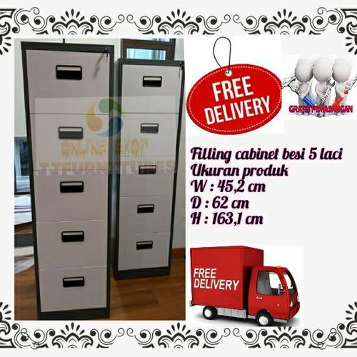 Jual filling cabinet besi 5 laci 5 susun - Akd 3 Laci - Kota Tangerang ...
