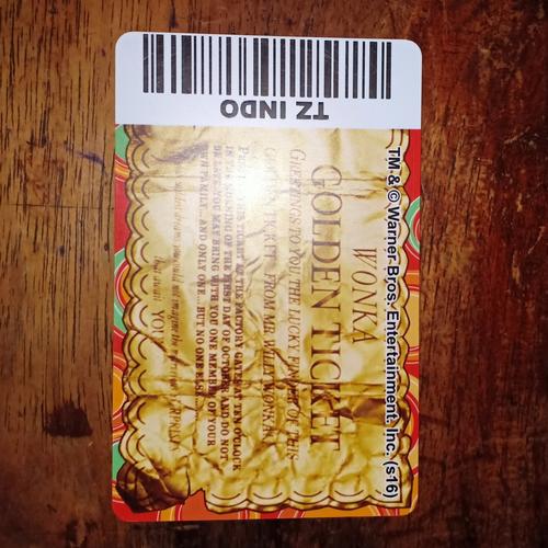 Jual Kartu Golden ticket Will WONKA Timezone 1bj - Kota Surabaya ...
