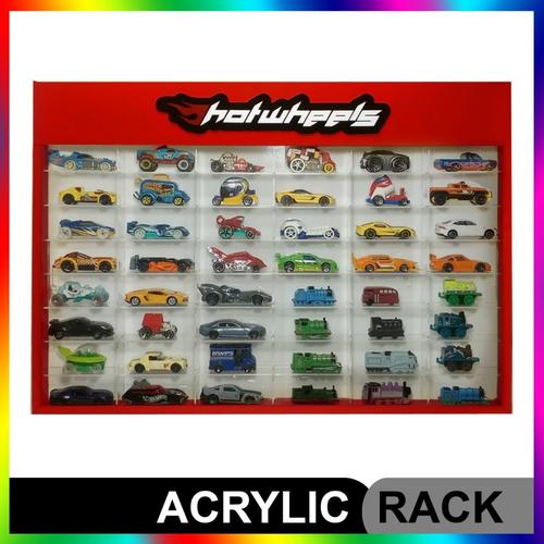 Jual Rak Hotwheels 1:64 Isi 48 Header Slim Fit Edition Acrylic - Hitam ...
