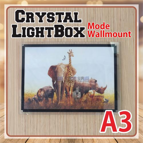 Jual Slimlite Crystal Light A3 Wall Mounted Slim Neon Box Display ...