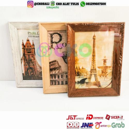Jual Bingkai Frame kayu polos ukuran 3R (3.5x5) - Cream - Kota Denpasar ...