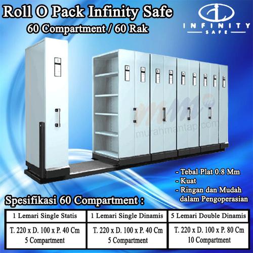 Jual Roll O Pack Infinity 60 Compartment, Mobile File Manual 60 Rak ...