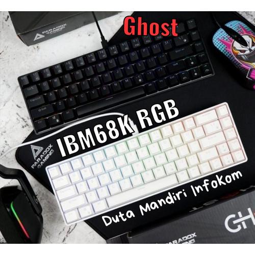 Promo Paradox Gaming GHOST IBM68K White I Black - Mechanical Gaming ...