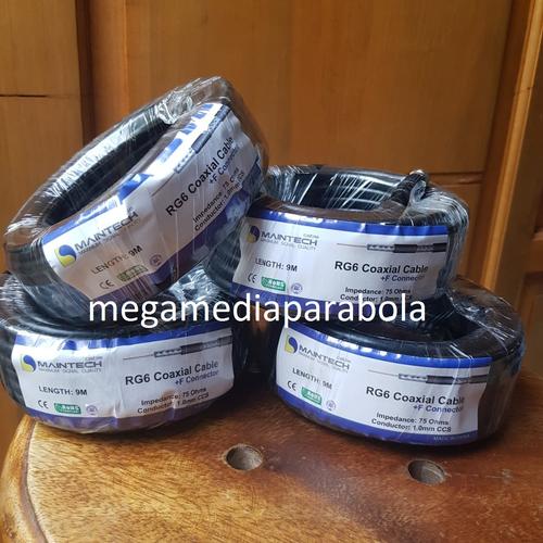 Jual Kabel antena Parabola UHF Coaxial RG6 9meter High Signal Quality ...