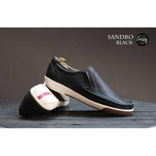 Jual Sepatu pria kasual formal kulit sandroo cevany original kerja ...