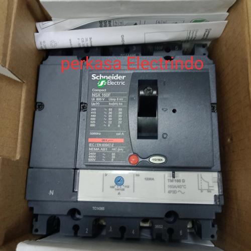 Jual MCCB Schneider NSX160F 4x160 A LV430640 NSX 160 F 4P 160A TM160D ...