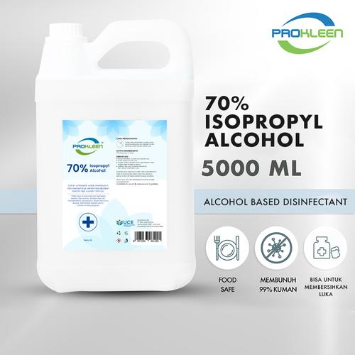 Promo 70% Isopropyl Alkohol Antiseptik Sanitizer Disinfectant 5L - Kota ...