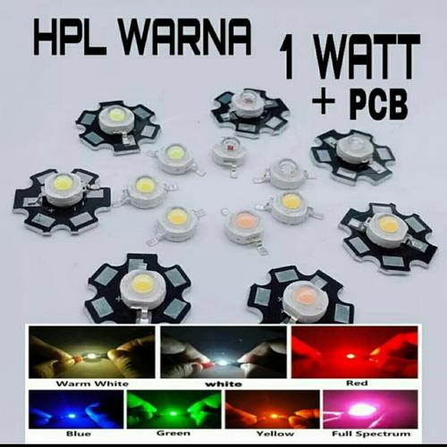 Jual LED HPL 1 WATT PLUS HEATSINK PILIH WARNA / AQUARIUM/AQUASCAPE ...