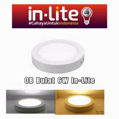 Jual Lampu Downlight LED Panel 6W Inlite OB Bulat Outbow - Kuning ...