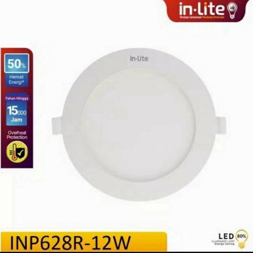 Jual Lampu Downlight LED Panel 12W Inlite IB Bulat Inbow - Kuning ...