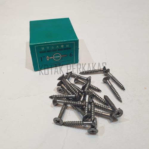 Jual Sekrup Kayu / Skrup Kayu (+) CHW 1" inch × 6 per 10 kotak ...