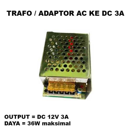 Jual Power Supply Adaptor Switching Trafo LED Strip 12V 3A 12 Volt 3 Ampere - Kota Surabaya ...