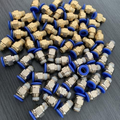 Jual Fitting Pneumatic PC 8 - 01 Selang 8mm ( Drat 1/8") M8, M10 ...