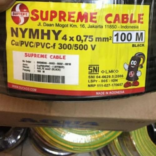 Jual Kabel Listrik NYYHY 4x0.75 4x0,75 4x0.75mm 4x0,75mm Supreme 100M - Jakarta Pusat - Bina ...