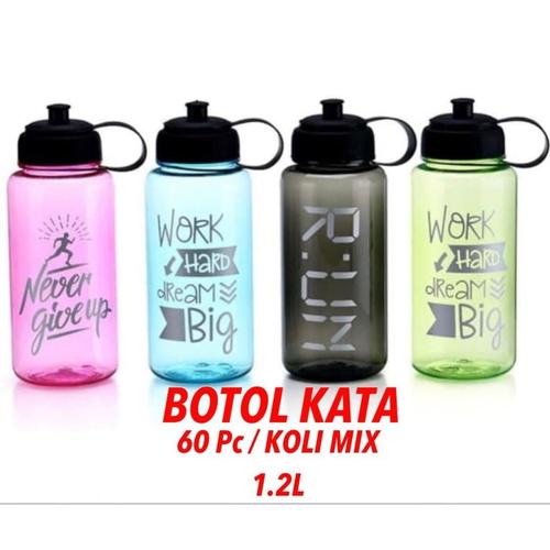 Jual Botol Minum Kata Botol Air Jumbo 1200ML - Pink - Jakarta Barat ...