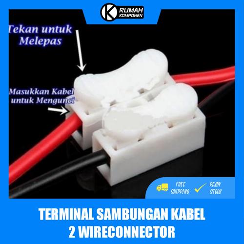 Jual TERMINAL SAMBUNGAN KABEL LISTRIK 2 WIRE CONNECTOR SPRING JUMPER ...