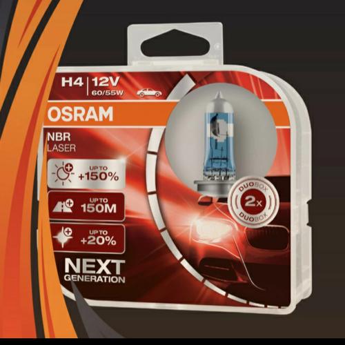 Jual Bohlam OSRAM H4 NBR NBL Night Breaker LASER 12V 60/55W Original ...