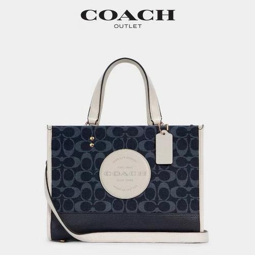 Jual Coach Sling Bag Dempsey Carryall In Signature Jacquard With Patch ...