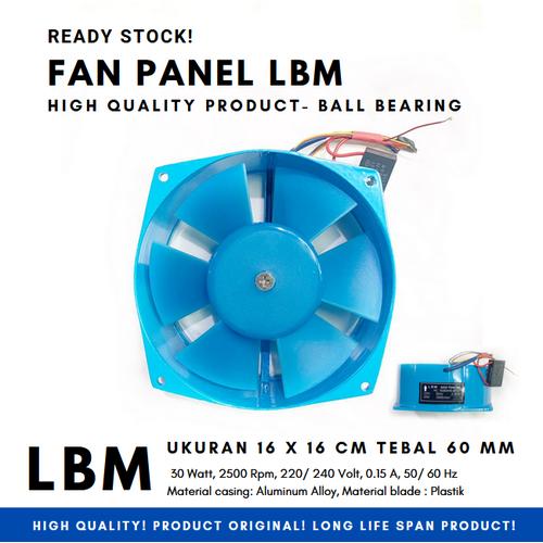 Jual Fan Panel LBM uk 16 x 16 cm tebal 60 mm 220V BALL BEARING ...