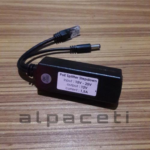 Jual Splitter PoE Stepdown 24V PoE Splitter 24V - Input 24 ke 12V - Kab ...