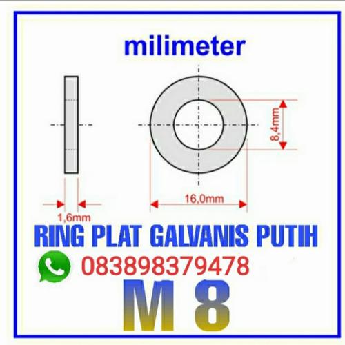 Jual ring plat m8 putih galvanis / ring plat murah - Jakarta Pusat - ba ...