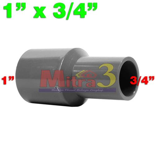 Jual Sambungan Pipa PVC REDUCER 1" x 3/4" AW / Vlok Sok 1x3/4 ...