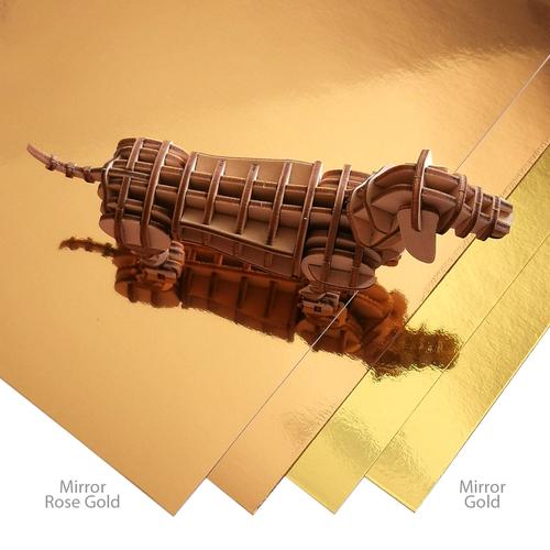 Jual Kertas Mirror 300 gsm A4 - Gold Kaca Emas - RoseGold 150gsm ...