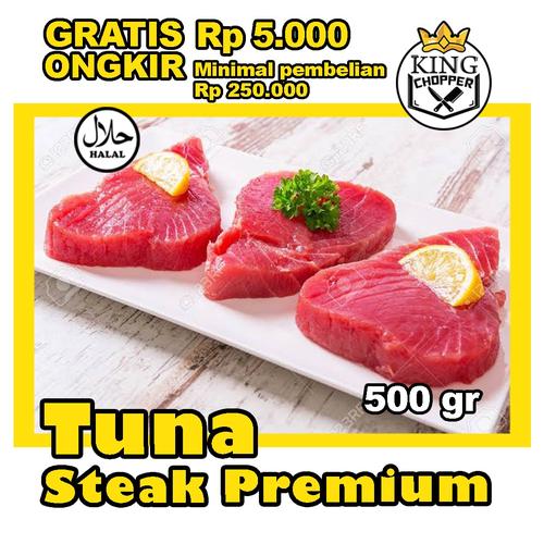 Jual IKAN TUNA STEAK FILLET SAKU LOIN FRESH FROZEN BEKU SEGAR FISH 500 ...