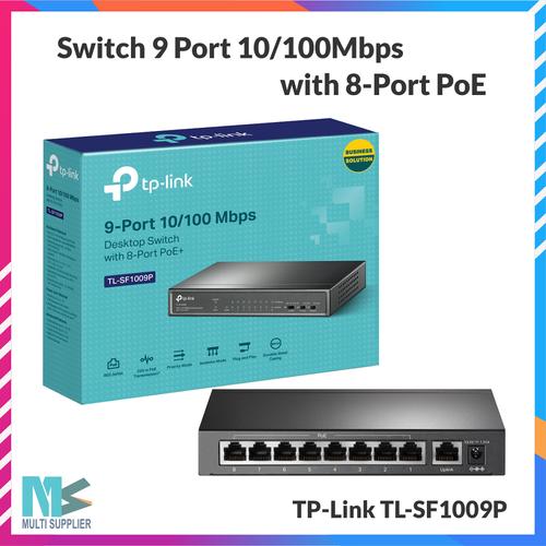 Jual TP-Link TPLink TL-SF1009P Switch 9 Port 10/100Mbps with 8-Port PoE - Jakarta Barat - Multi ...