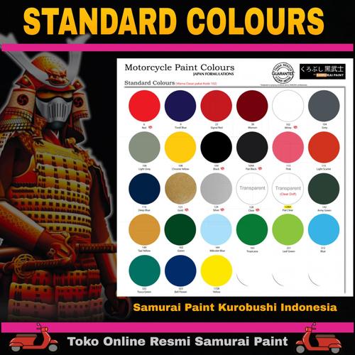 Jual Samurai Paint Standard Colours PART 2 High Quality JAPAN ...