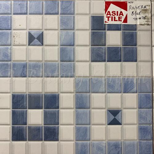 Jual Asia Tile Riviera Series 25x25 keramik lantai kamar mandi - Blue ...